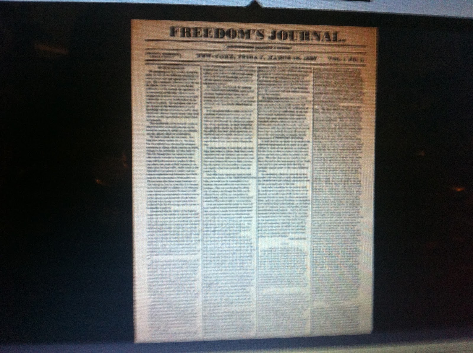 THE BLACK SOCIAL HISTORY:: BLACK SOCIAL HISTORY : FREEDOM'S JOURNAL WAS ...