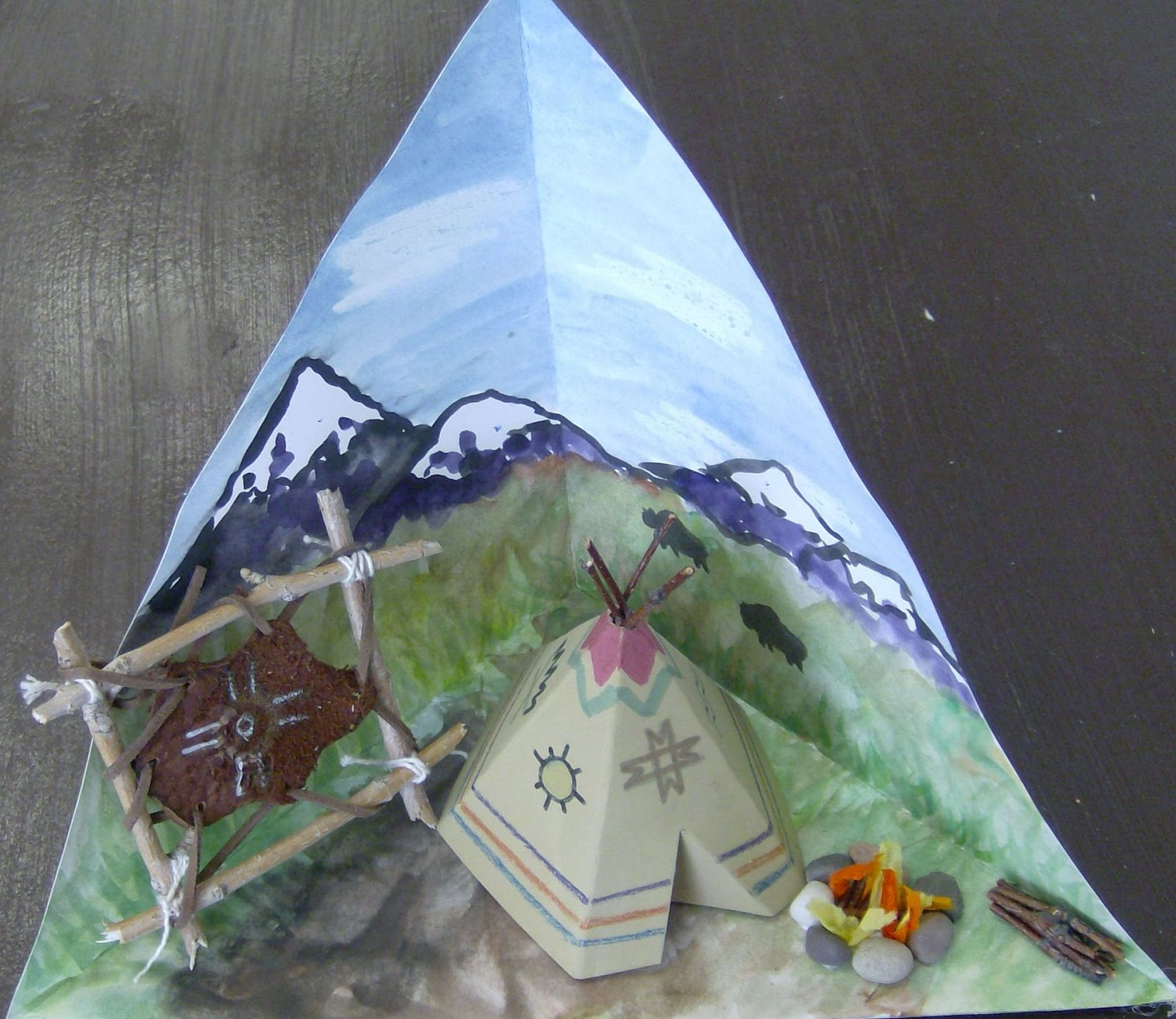 Blackfoot Art Center: Out West! Native American Trioramas