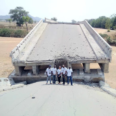 Pics: Modupe Ozolua tours communities destroyed by Boko Haram