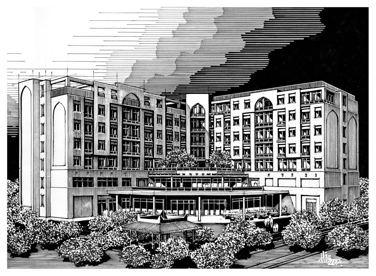 Pen Drawings Of Buildings