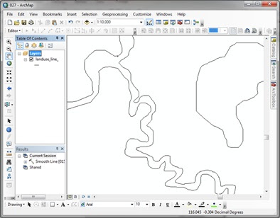 Memperhalus Dijitasi di ArcGIS Menggunakan Smooth Line (Polyline ...