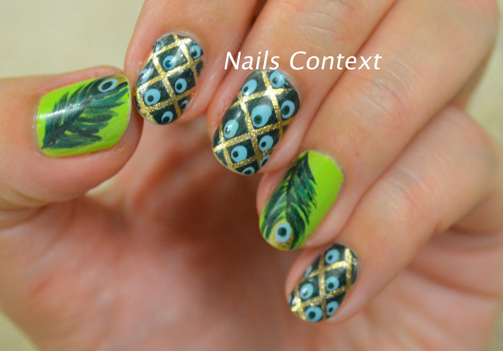 Nails Context: Peacock Nails