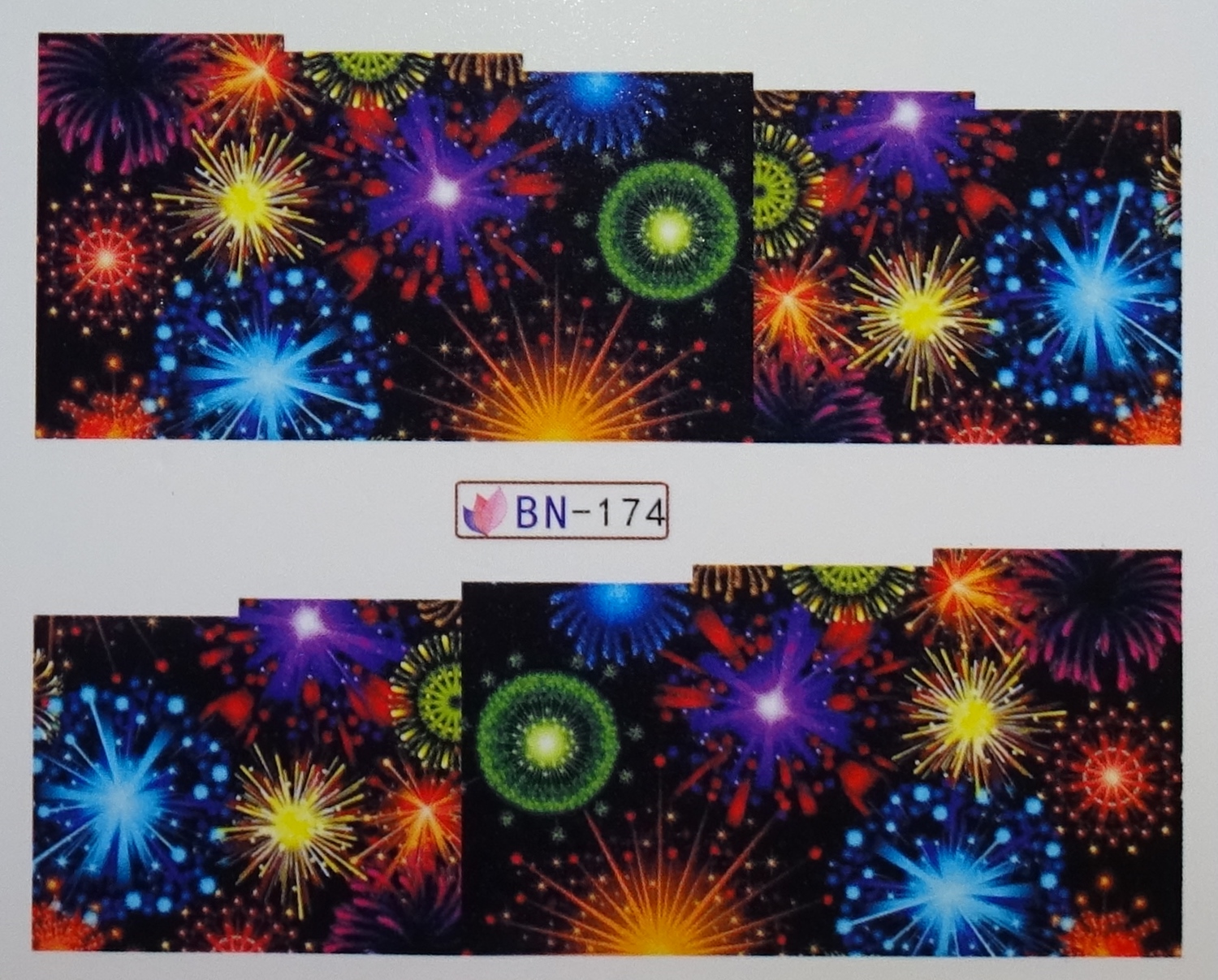 Wendy's Delights: Firework Frenzy Nail Art Water Decal Wraps from ...