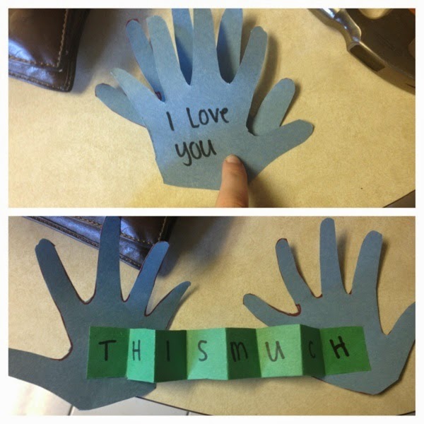 Baby and Me: Father's Day Craft Idea #3 : I Love You THIS Much!