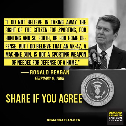 MARK MARTINEZ' BLOG: WHY WE NEED GUN CONTROL ... AND WHY RONALD REAGAN ...