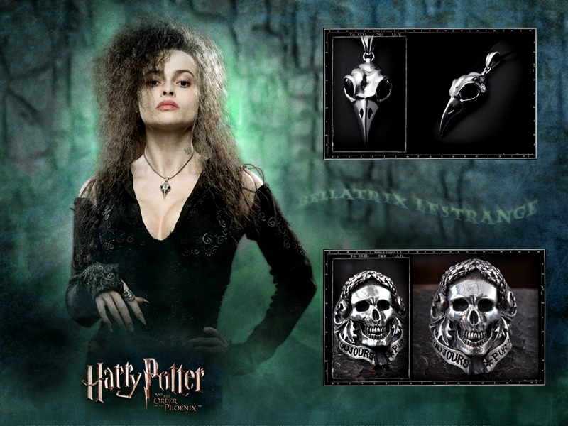 Crazy Pig Designs: HARRY POTTER / BELLATRIX SKULL RING