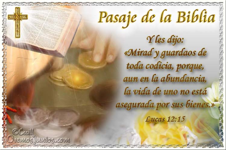 Vidas Santas: Santo Evangelio según san Lucas 12:15