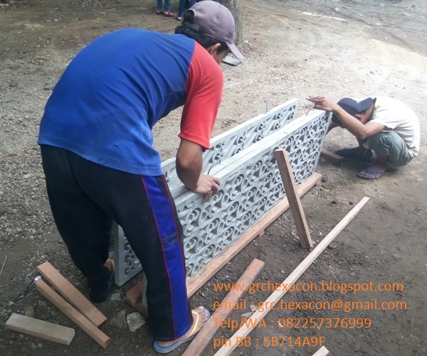 GRC HEXACON INDONESIA : Panel GRC Krawangan Aksara Bali Pesanan Langka ...