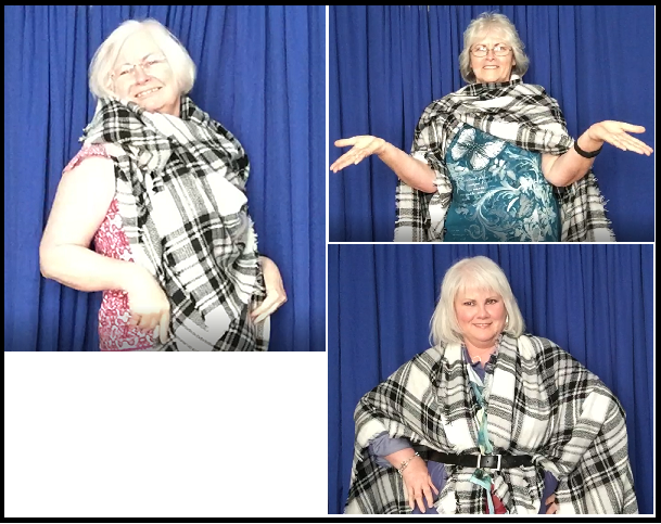 Sassy Silver Sisters: Six Ways to Wear Two Scarves