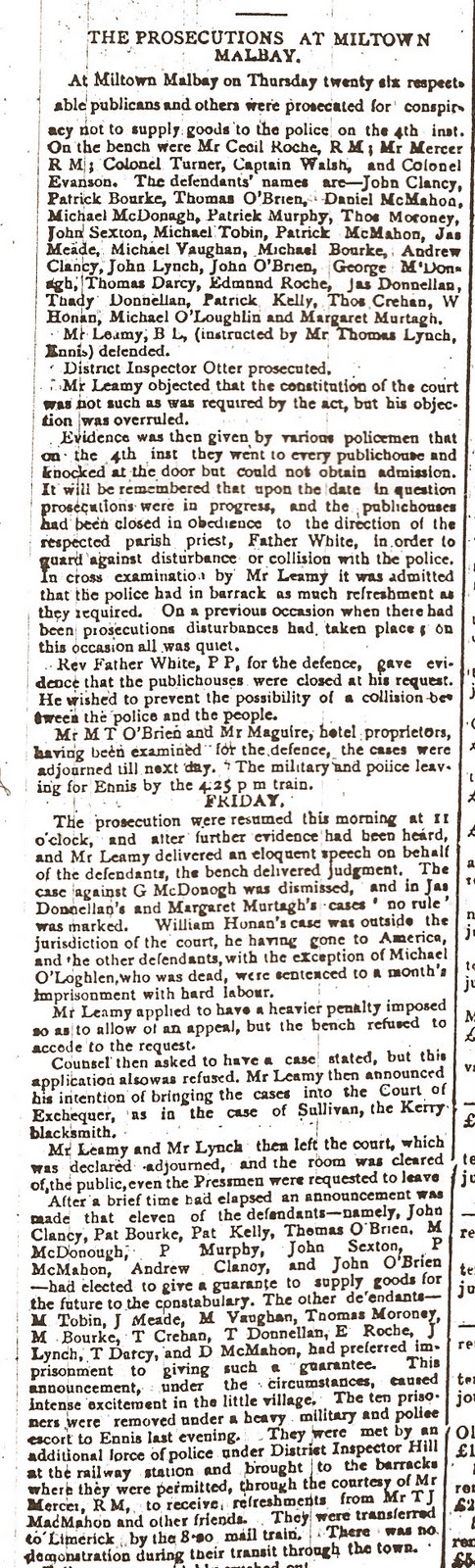 Moroney Family of Miltown Malbay, Co. Clare, Eire: Thomas Moroney and ...