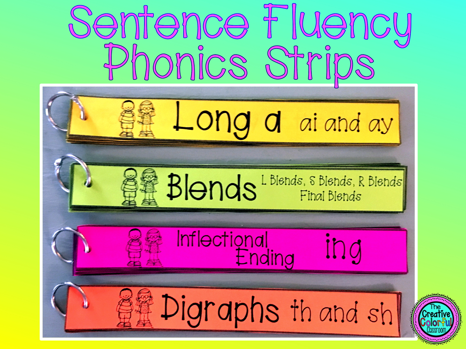 The Creative Colorful Classroom: Sentence Fluency Phonics Strips