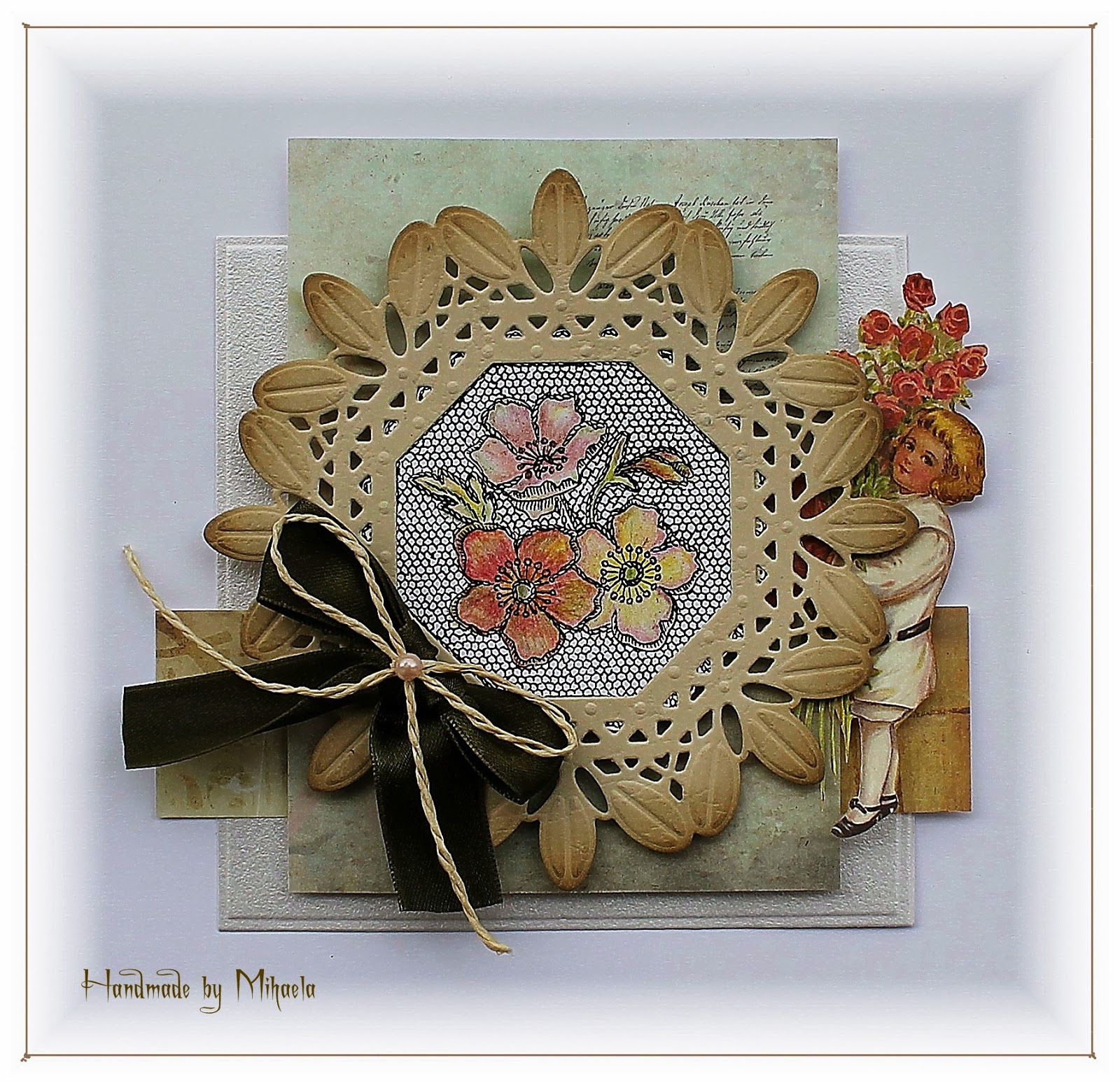 Handmade by Mihaela: Cling stamps- Flowers