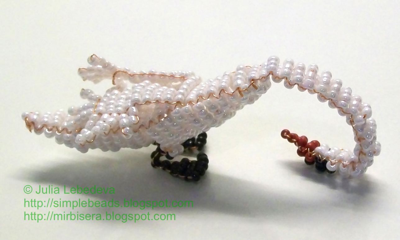 Beading for the very beginners: Swan