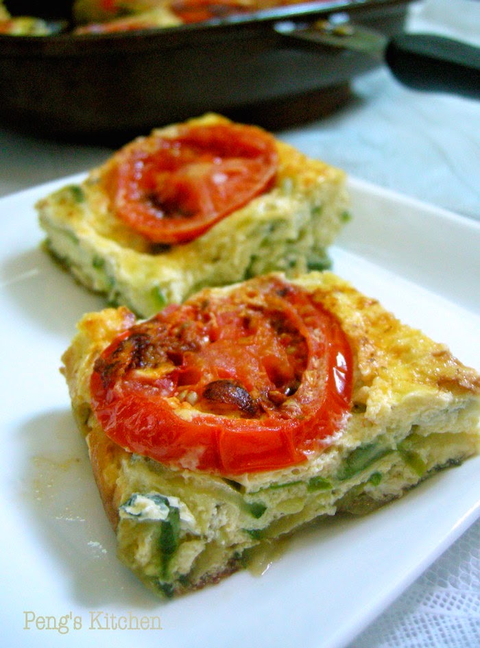 Peng's Kitchen: Zucchini Tomato Frittata