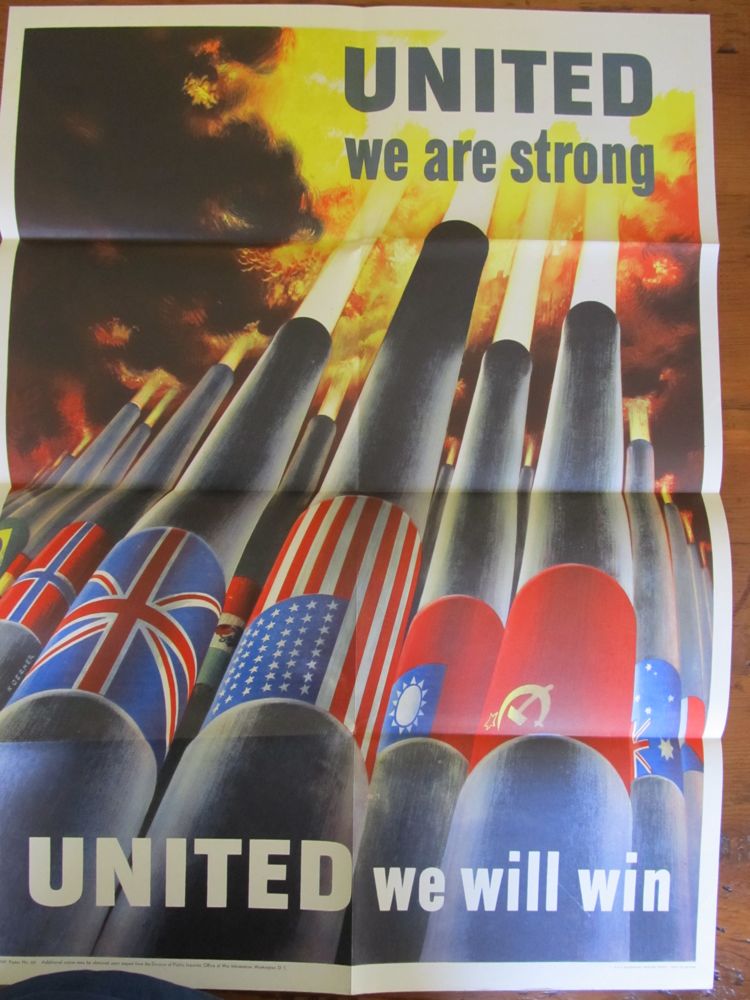 WWIIPosterProject: UNITED we are strong / UNITED we will win