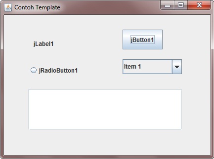 Mengubah Template Java Swing GUI - Smile :)