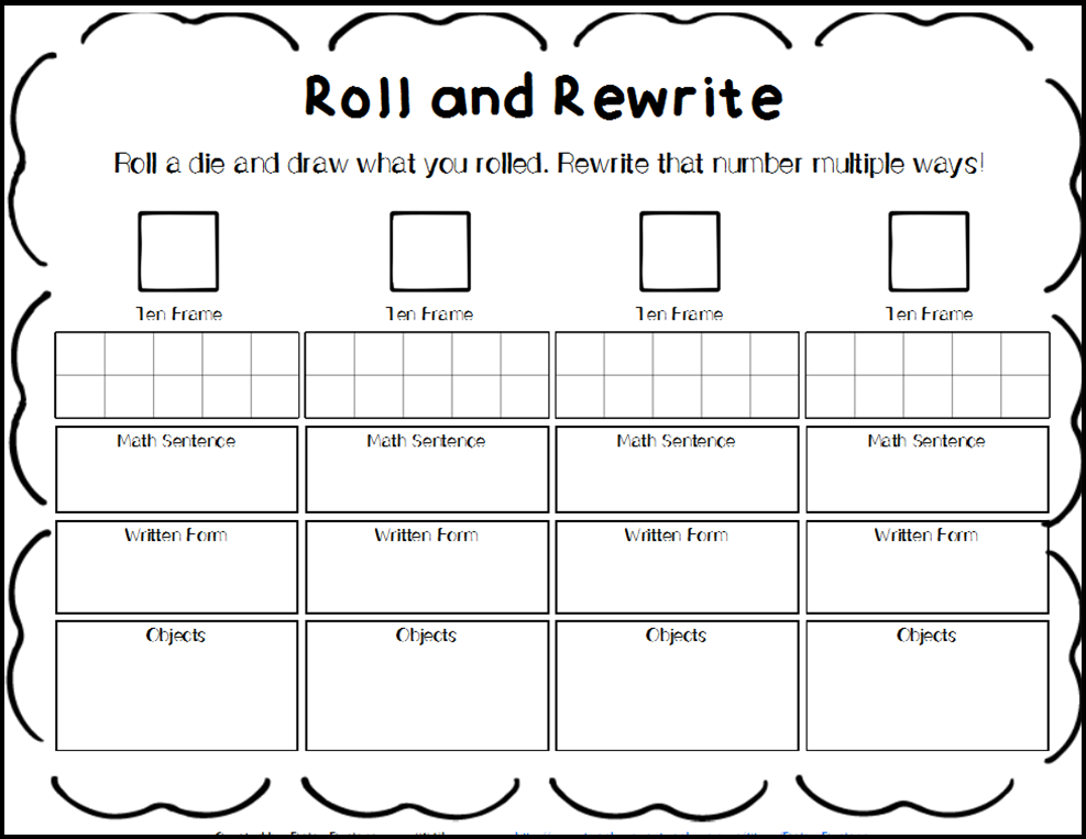 Daisy Designs: Dice Games for Math and Literacy Centers and a FREEBIE!