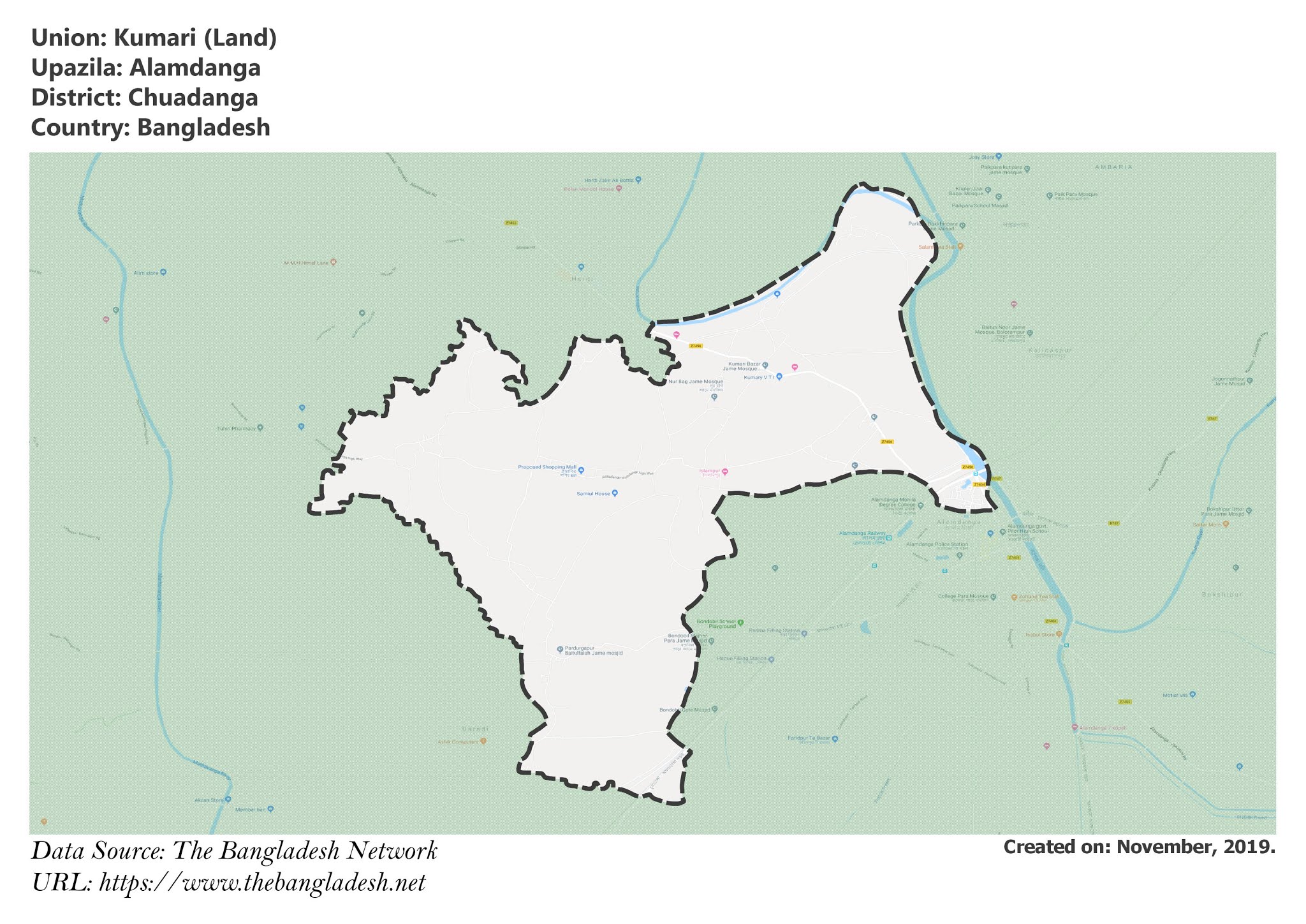 Kumari Union, Chuadanga