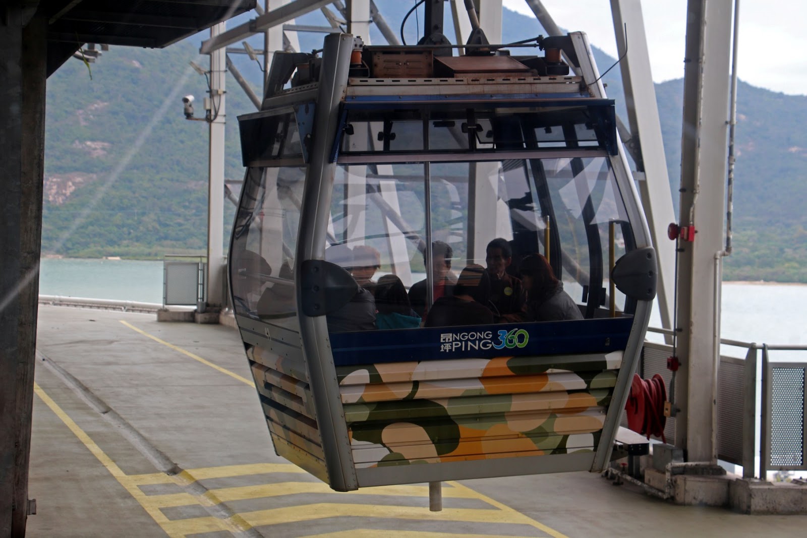 the viewing deck: Cable Car Experience in Ngong Ping 360
