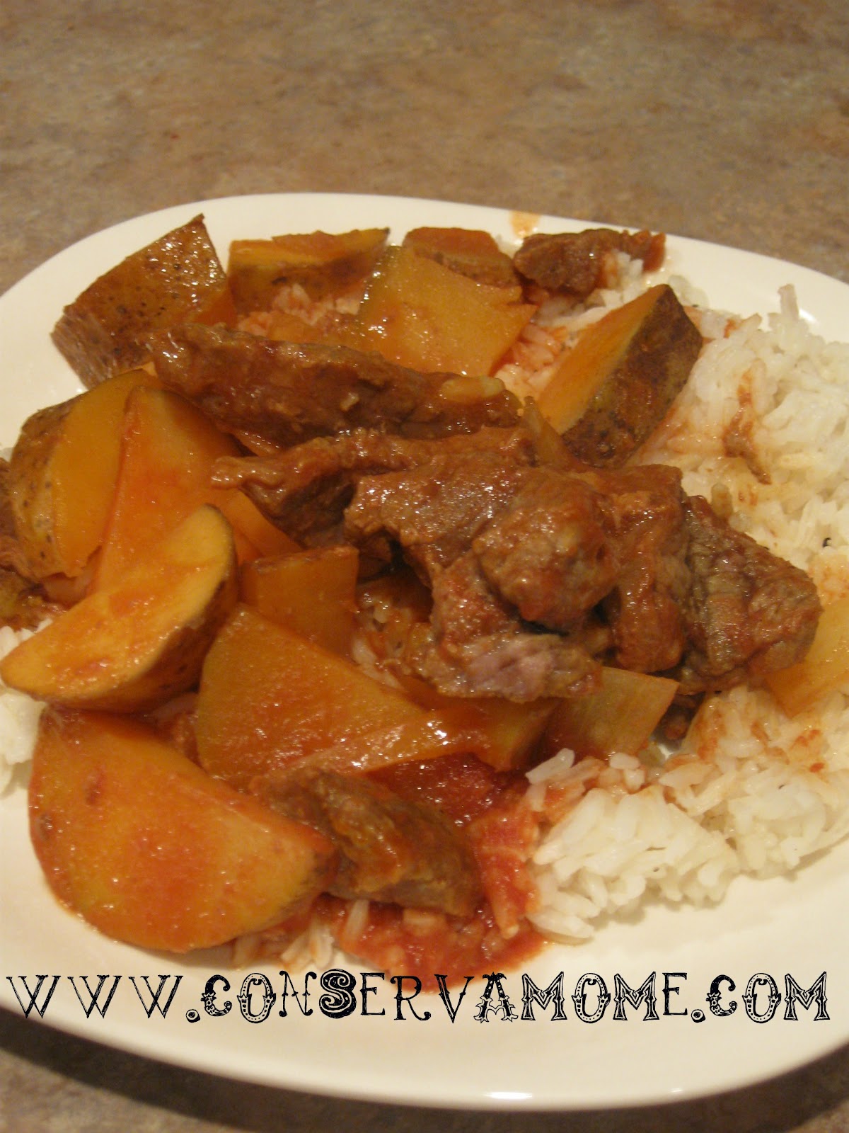 ConservaMom - Carne Con Papas (Cuban Beef Stew) recipe - ConservaMom
