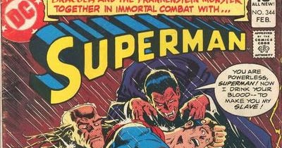 Dave's Comic Heroes Blog: Superman Vs. Dracula and the Frankenstein's ...