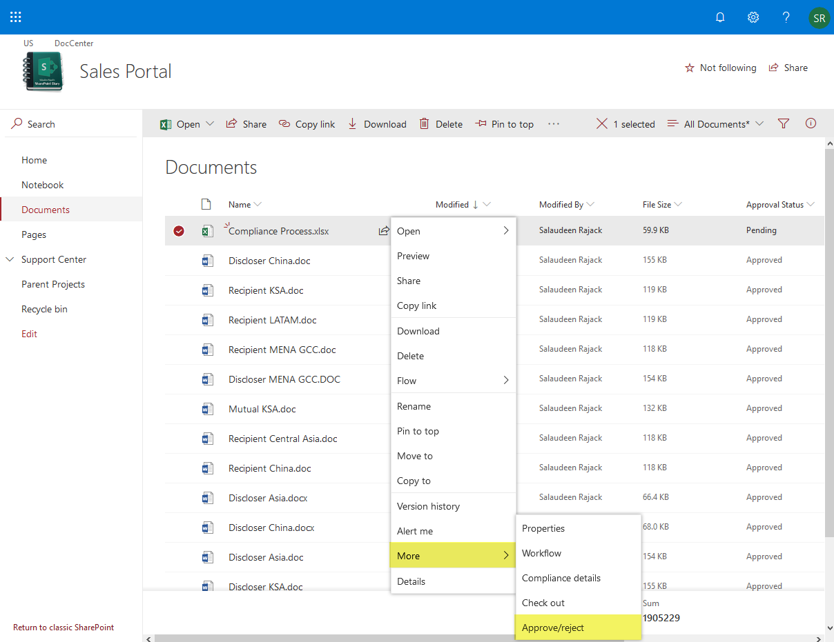Sharepoint Online How To Approve Multiple Documents Using Powershell Sharepoint Diary