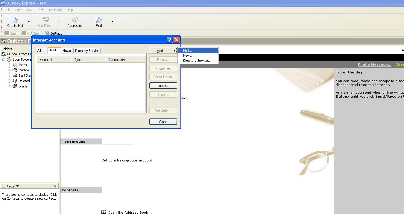 How to configure Microsoft Outlook Express to connect to your email ...