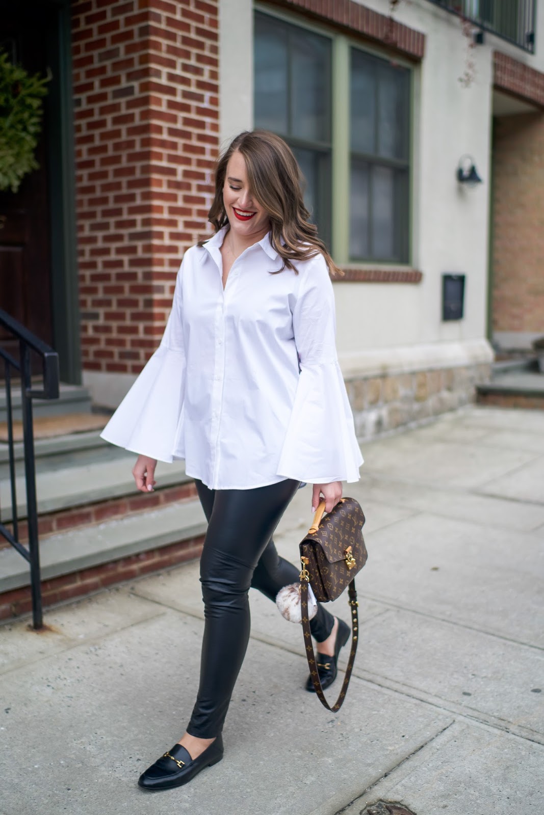 Bell Sleeve Button Up | Connecticut Fashion and Lifestyle Blog ...