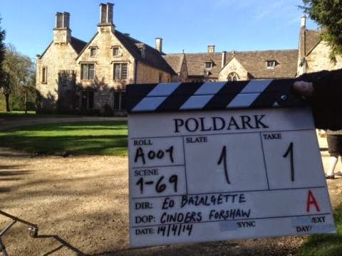 Poldarked: First Day of Filming Poldark at Chavenage House