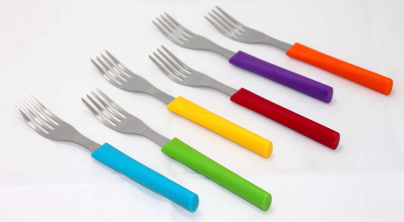 OX-601 Rainbow Fork Set Oxone 6Pcs | Perabotan Rumah Tangga