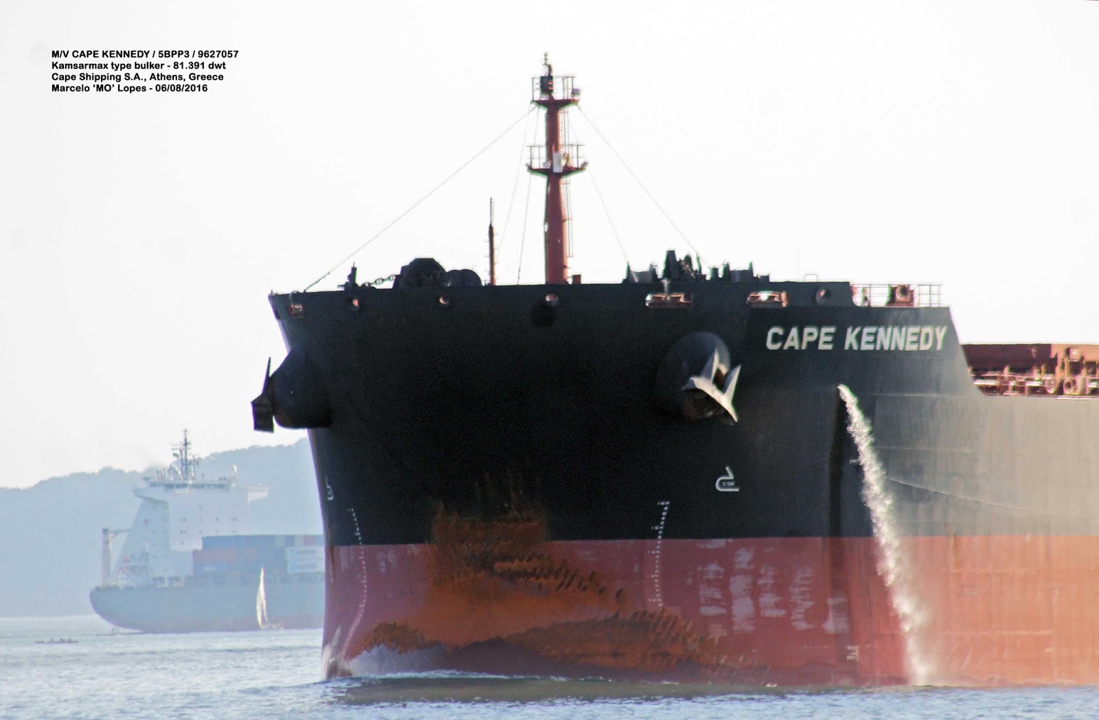Santos Shiplovers: M/V Cape Kennedy / 5BPP3 - Kamsarmax type vessel ...