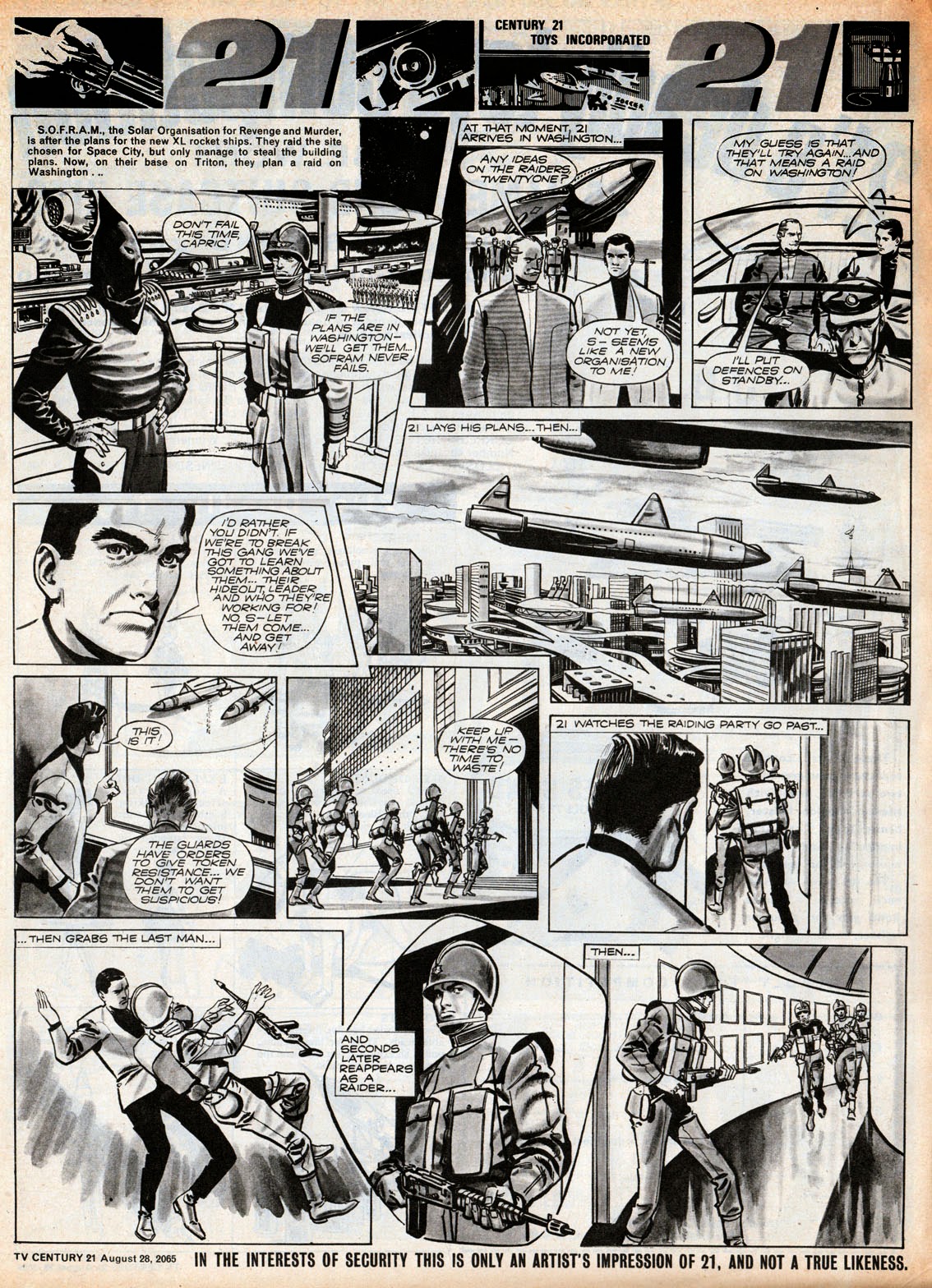 BLIMEY! The Blog of British Comics: This week in 1965: TV Century 21 No.31