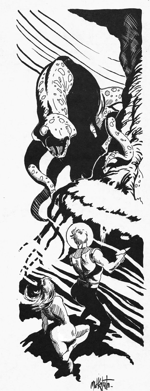 Cap'n's Comics: Spa Fon Ad in Squa Tront by Mike Kaluta