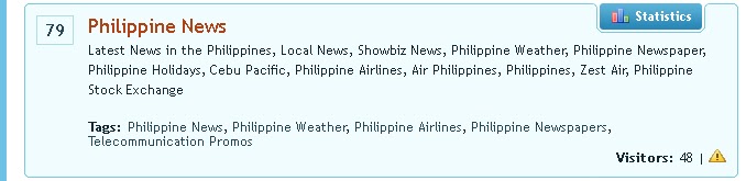 Philippine News got ranked #79 in Top Blogs PH