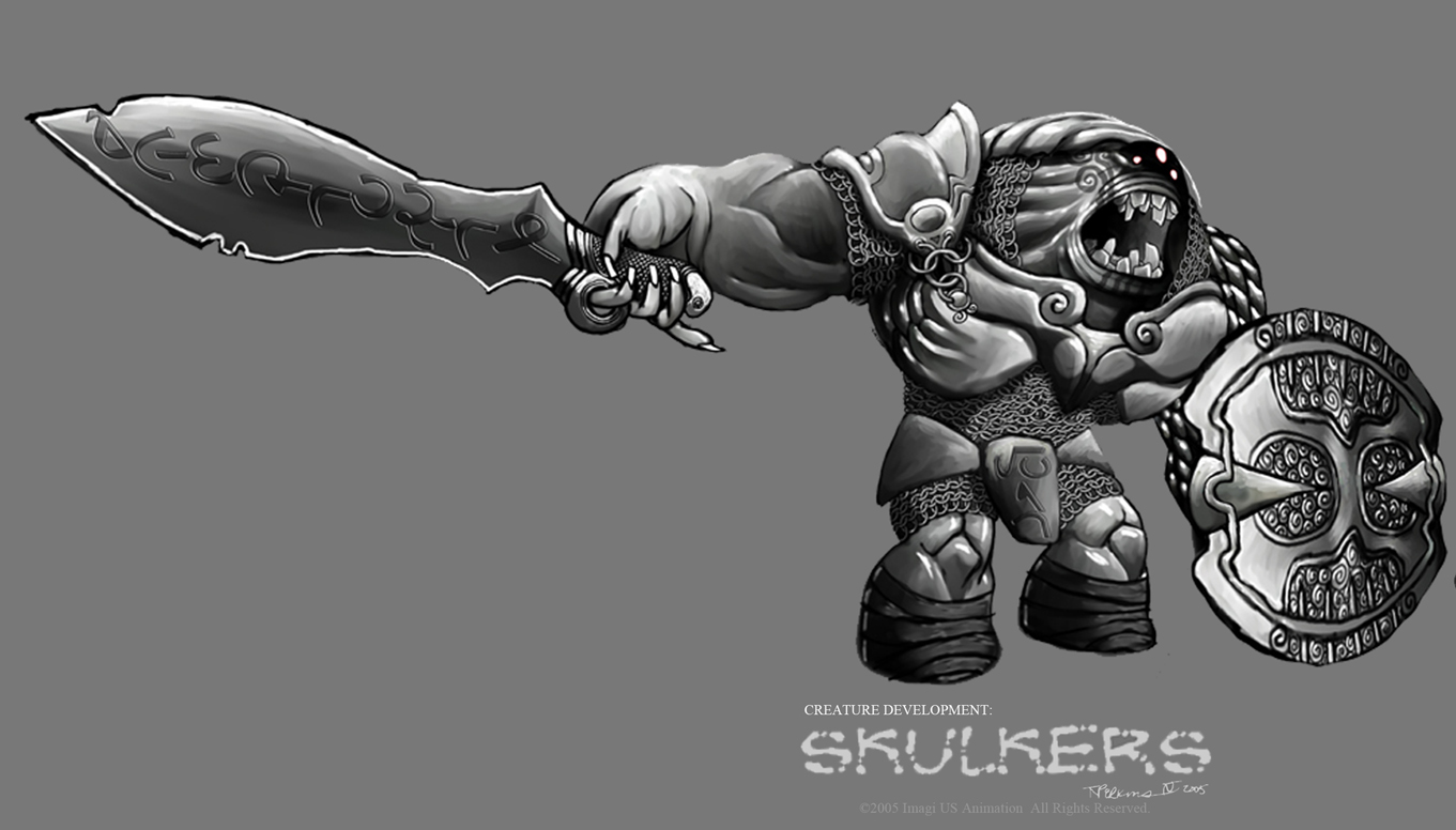 Thomas Perkins: Vintage Portfolio Work: Skulker Creature Development...