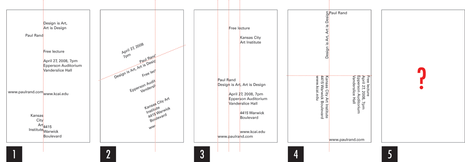 typography two at kcai: Homework: Axial Hierarchy