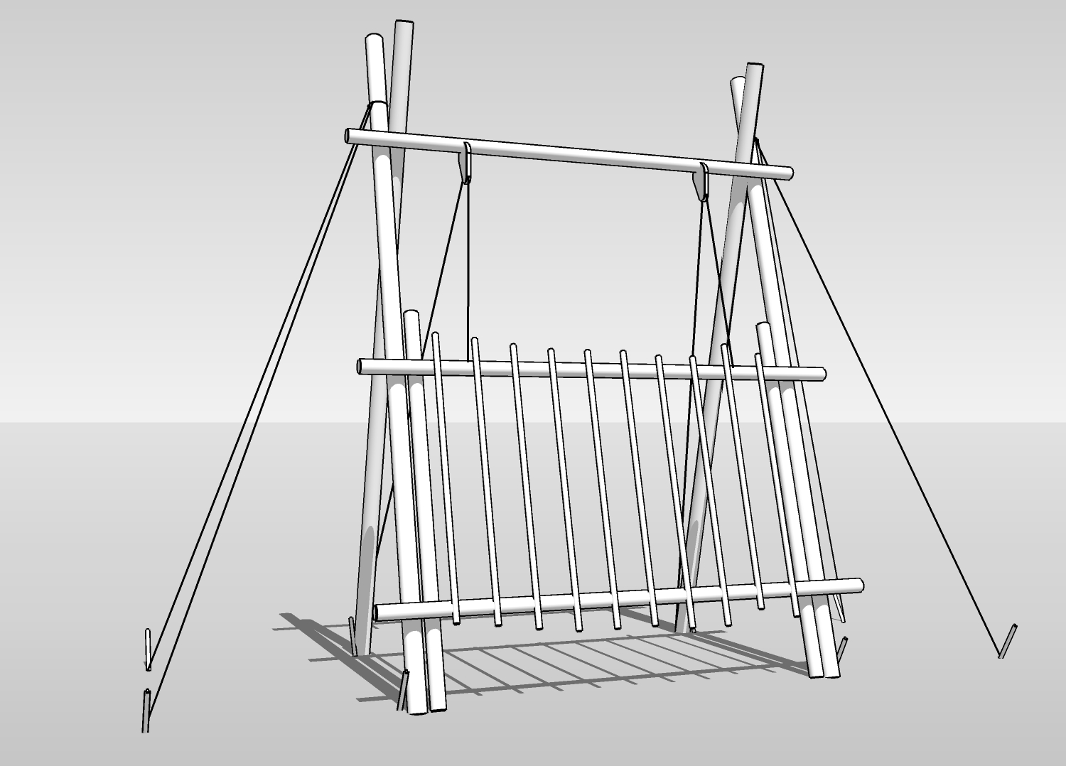 Ropes and Poles: Robin Hills Portcullis Gateway