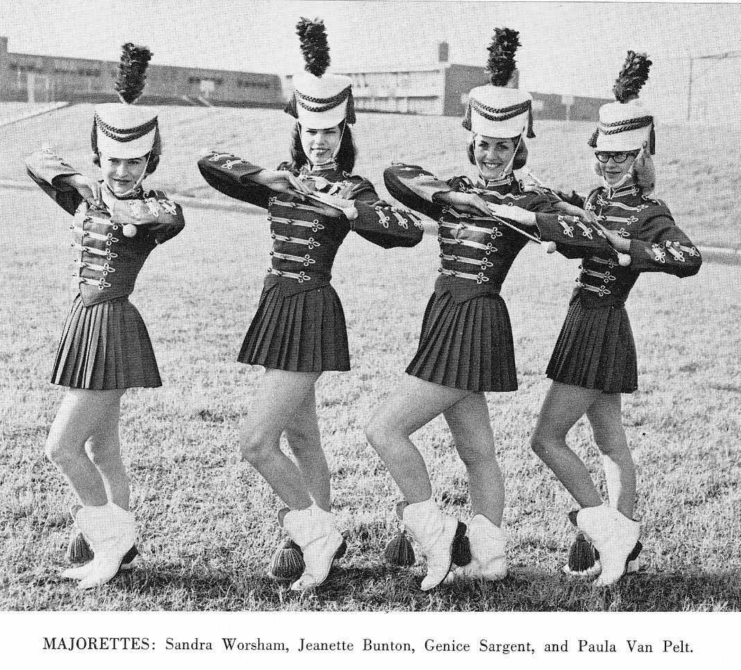 1963 Eastern Hills High School EHHS Highlanders: Highlander Majorettes