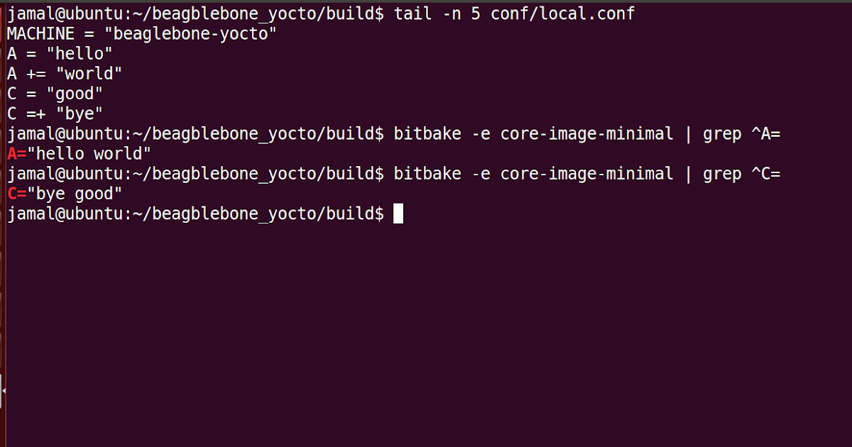 Appending and Prepending in Yocto - +=, =+ vs