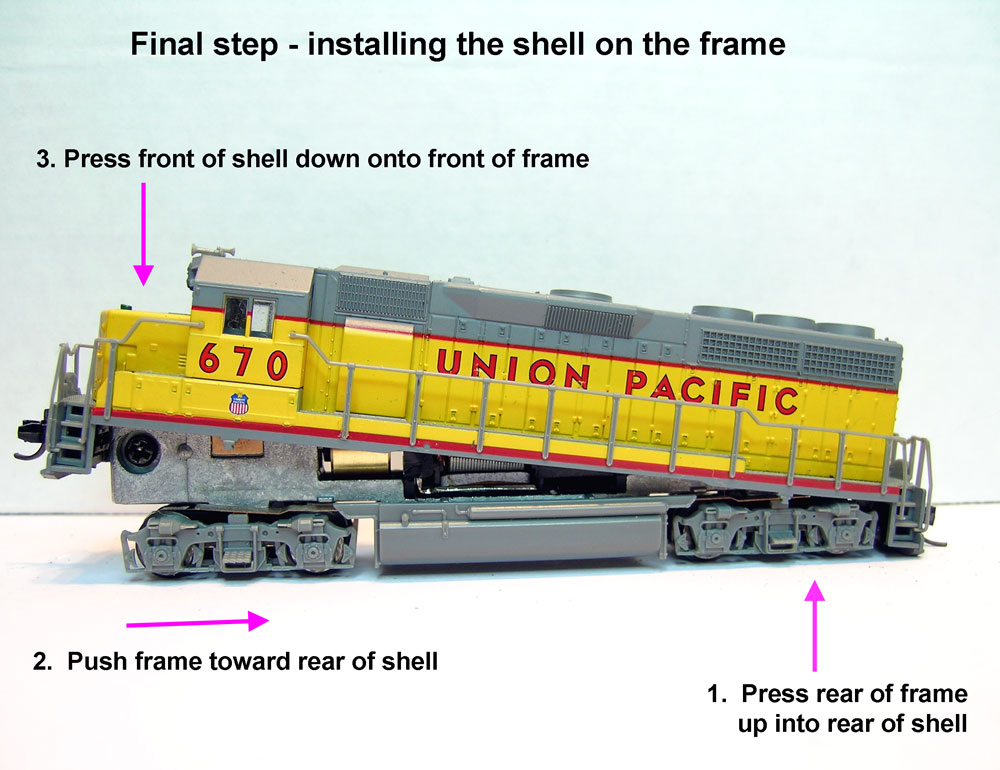 N Scale DCC Decoder Installs: TCS Z2 in an Atlas GP40