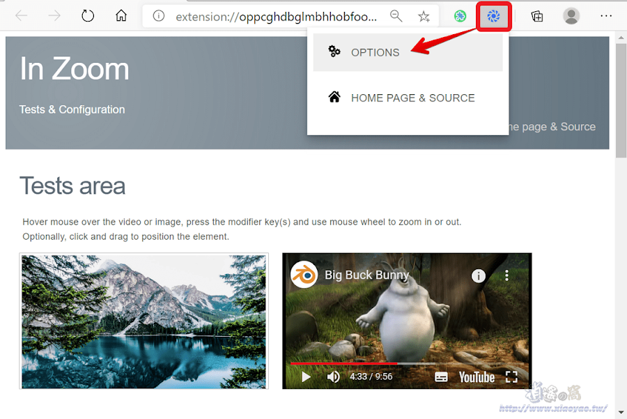 In Zoom 網頁圖片、影片縮放工具，原位置放大影像方便查看(擴充功能)