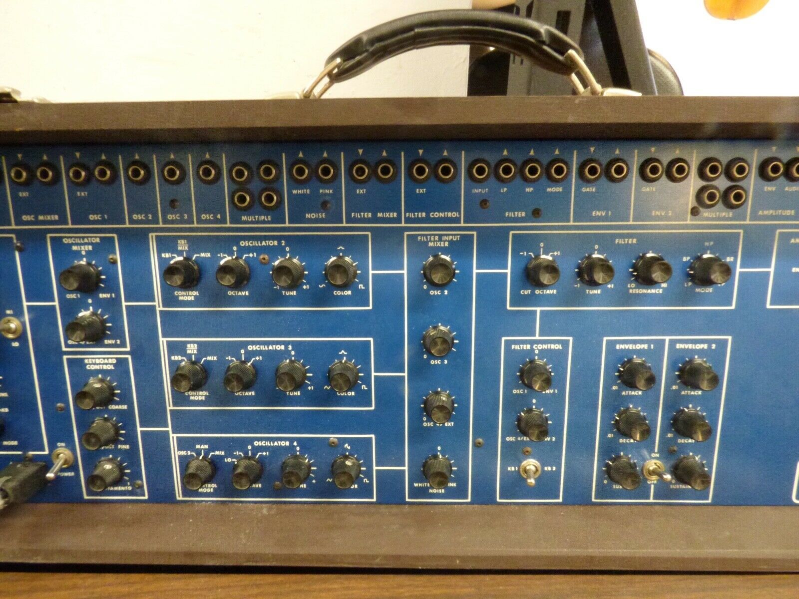 MATRIXSYNTH: Vintage 1970's Blue ElectroComp EML-100 Vintage Analog Module Synthesizer
