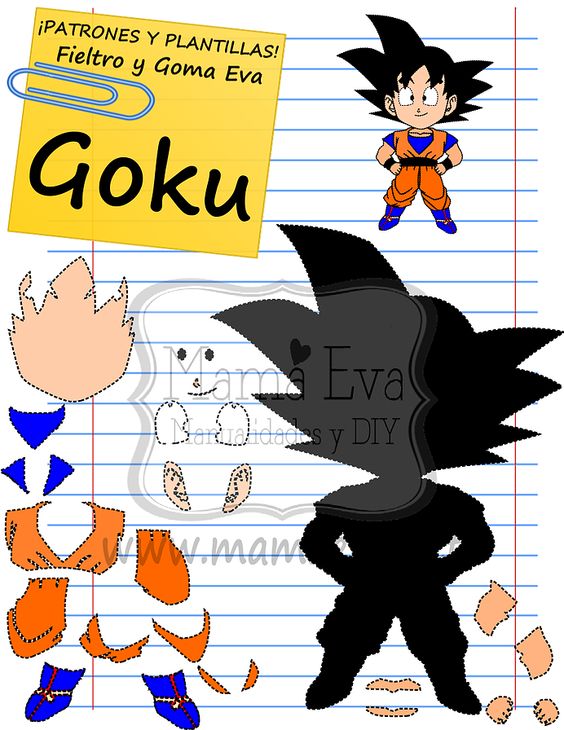 Molde Goku - Ver e Fazer