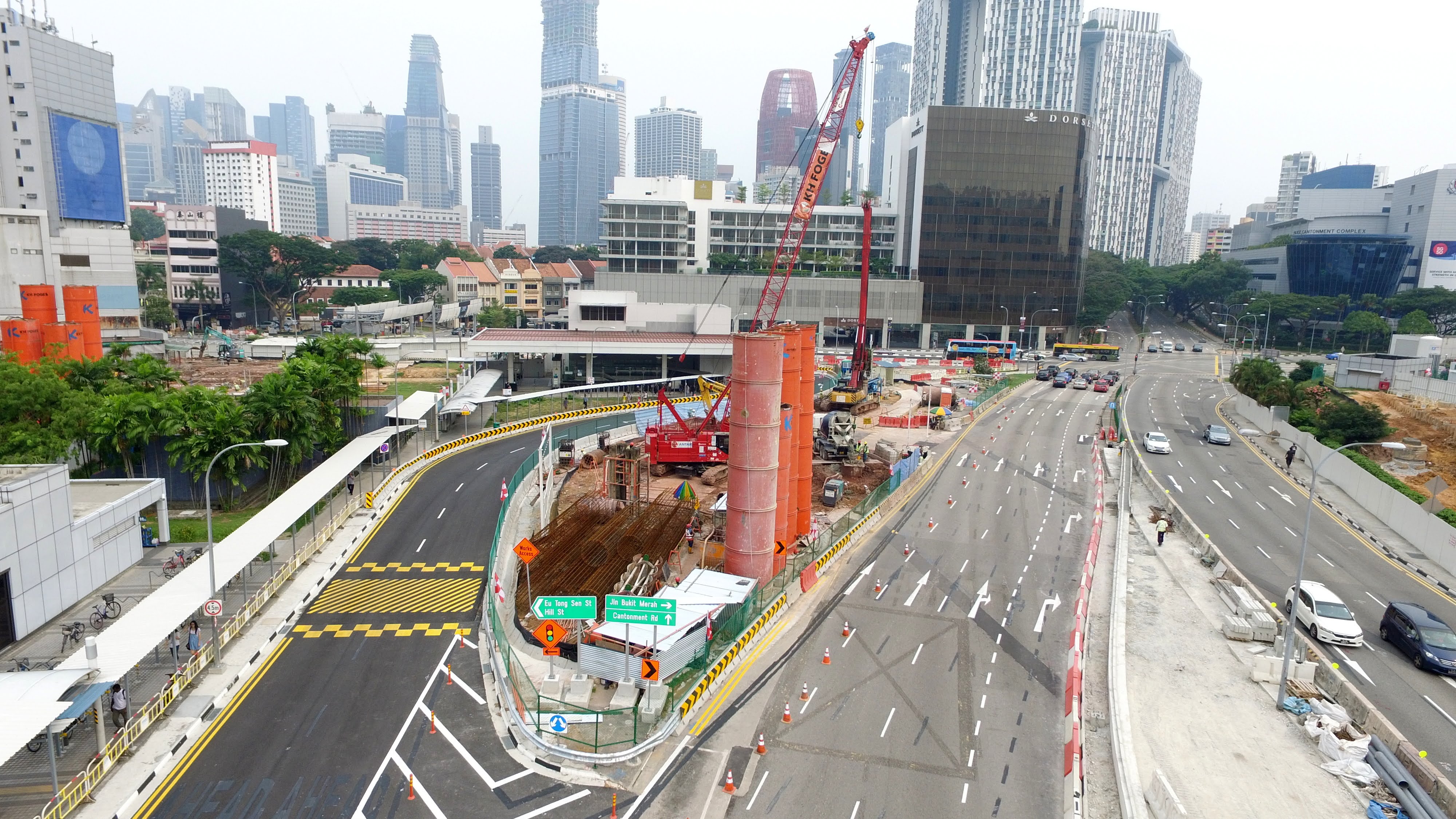 Thomson Line Construction: Outram Park Diverts