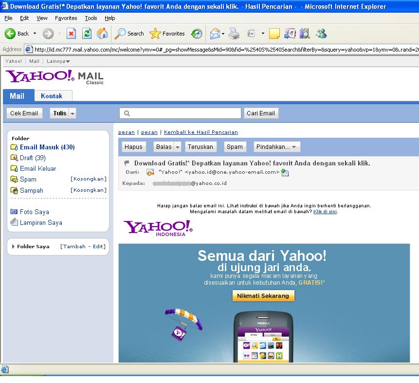 CARA MEMBUKA E-MAIL ( LOGIN / SIGN IN ) di Yahoo - Aku alumni SMP 3 Singaraja