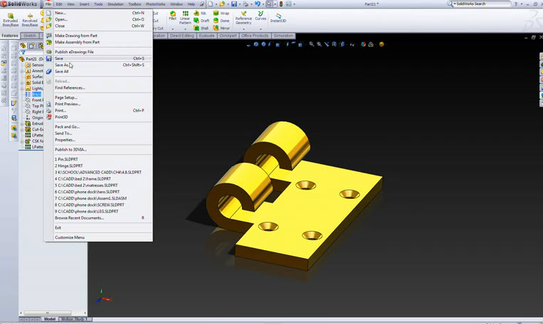 SolidWorks Assembly Hinge - SolidWorks Share