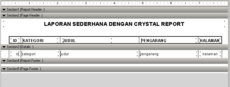 Belajar Aplikasi Visual Basic.Net 2008: Membuat Laporan di VB.Net 2008 dengan Crystal Report