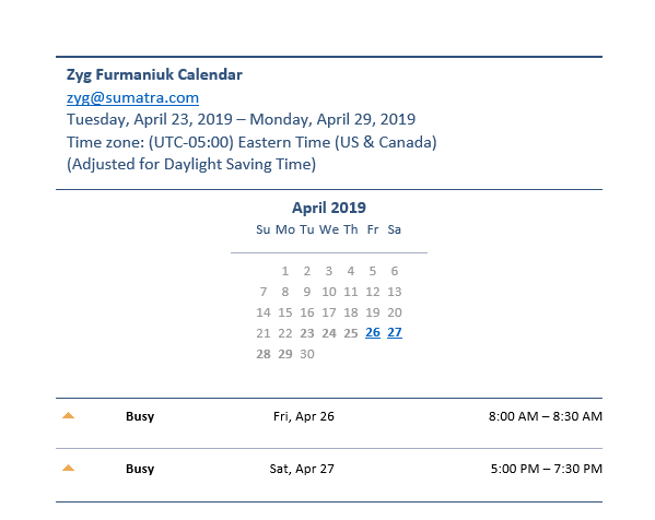 Sumatra's Calendar Server Blog: 2019