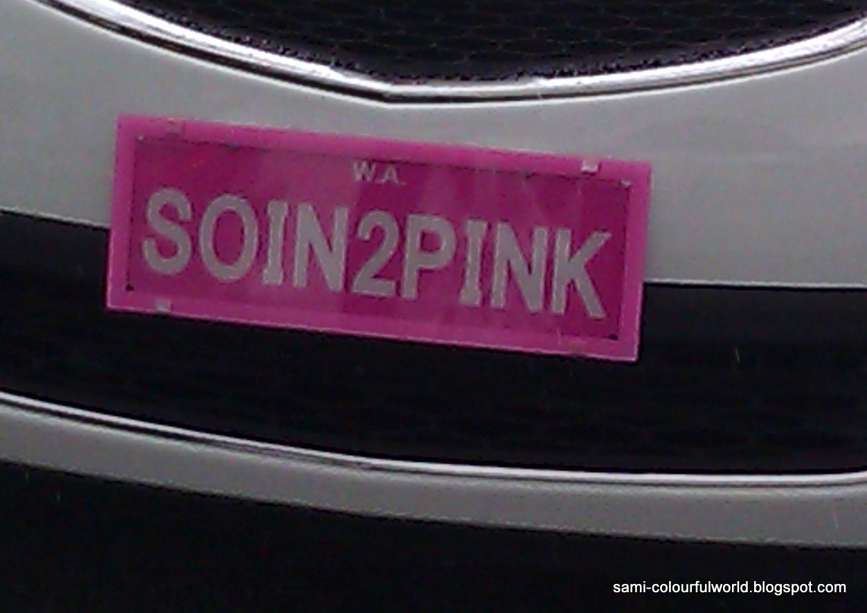 COLOURFULWORLD: Personalised Number Plates I