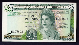 Banknotes collection: Gibraltar